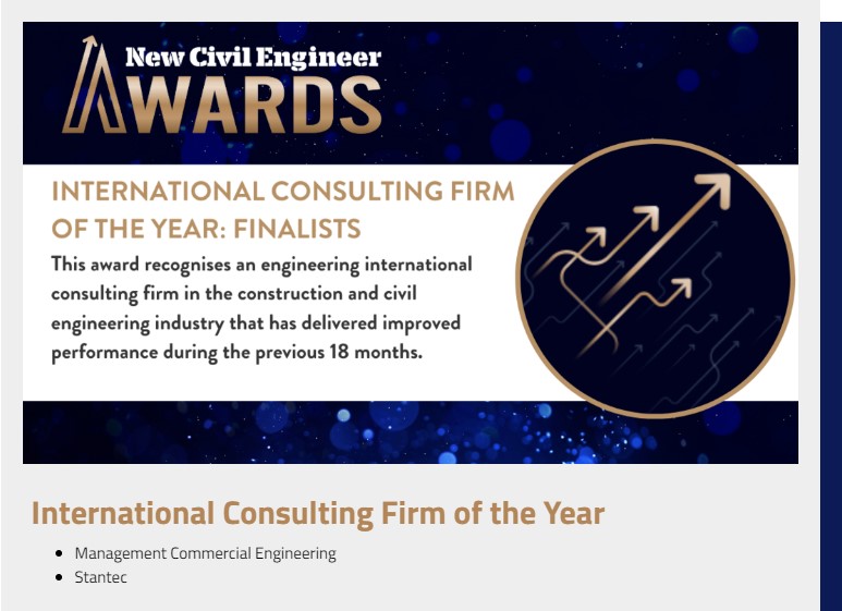 MCE shortlisted for International Consulting Firm of the Year at the ...