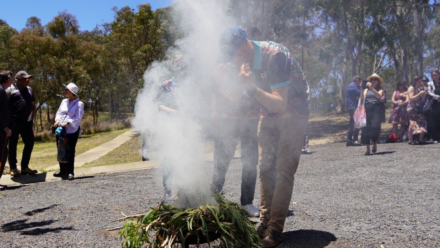 Ceremonial smoking ceremony and sod turning to mark the commencement of ...